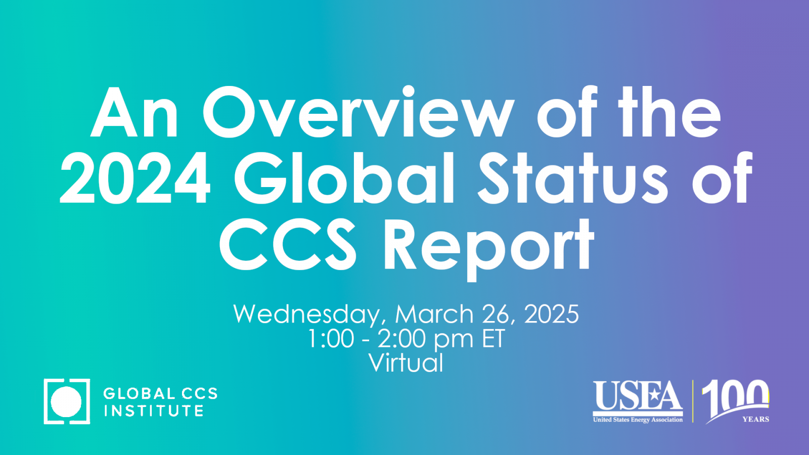 An Overview of the 2024 Global Status of CCS Report | USEA | United ...